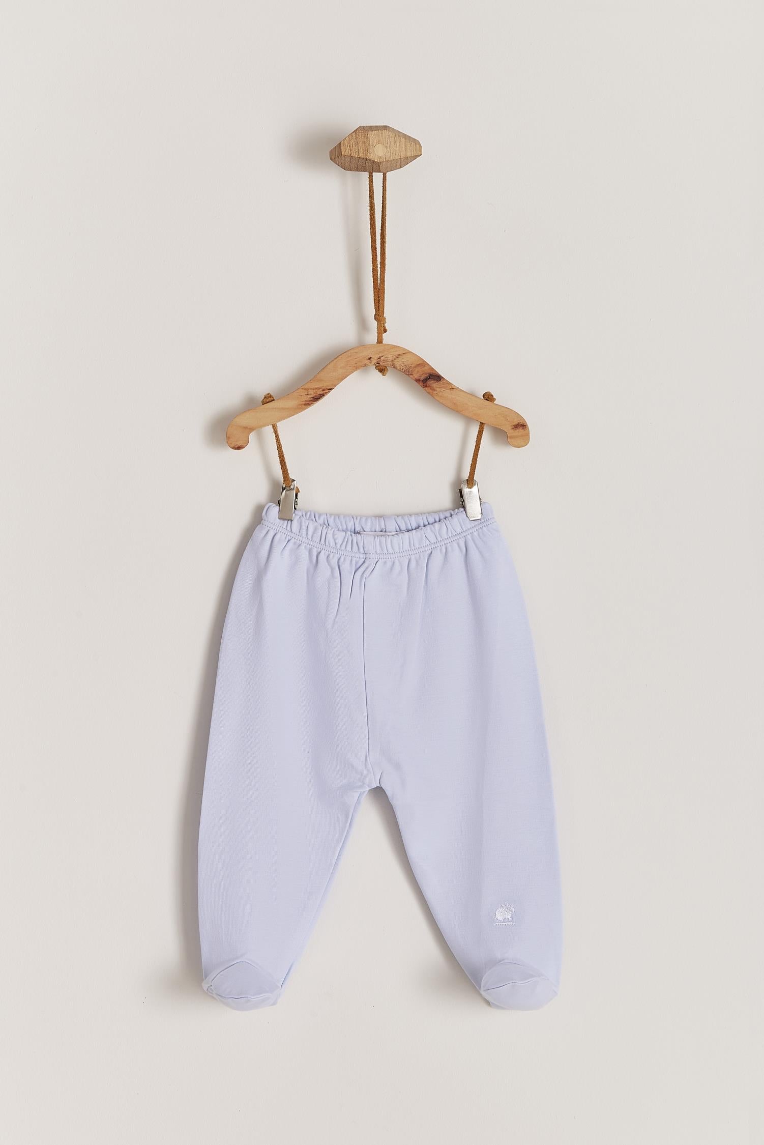 Ranita c/pie logo celeste – Babycottons Costa Rica